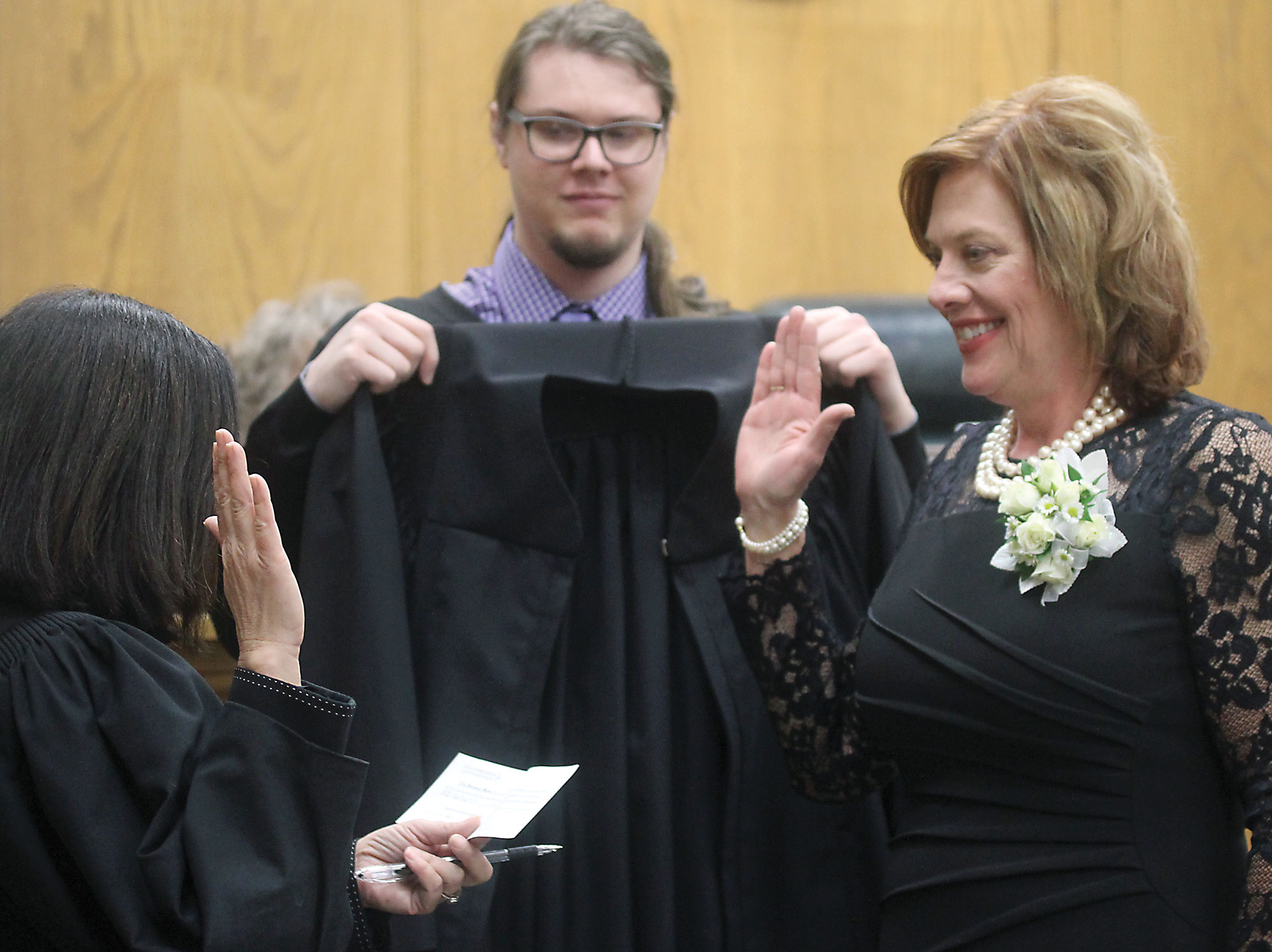 LaCost sworn in as district court judge | News, Sports, Jobs - The ...